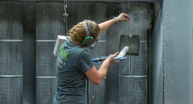 Powder Coating Sheet Metal Parts